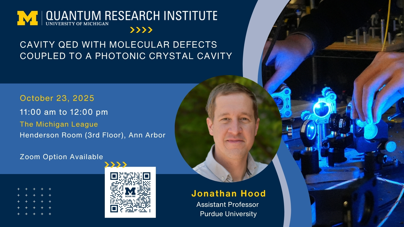 Quantum Research Institute | Cavity QED with molecular defects coupled ...